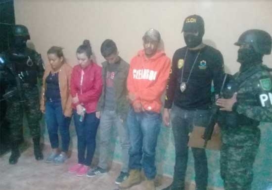 Capturan A Cuatro Personas Vinculadas Al Narcomenudeo En Copán
