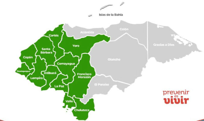Alerta Verde por 72 horas en el norte, oeste, centro y sur de Honduras ...
